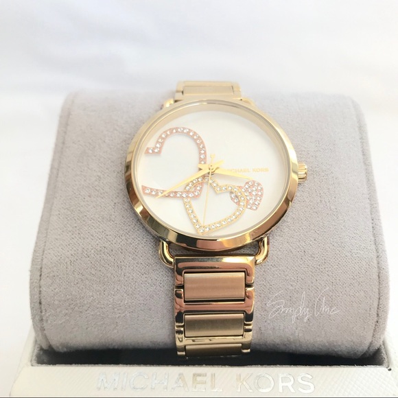 Michael Kors | Accessories | New Authentic Mk Goldtone Portia Pave ...